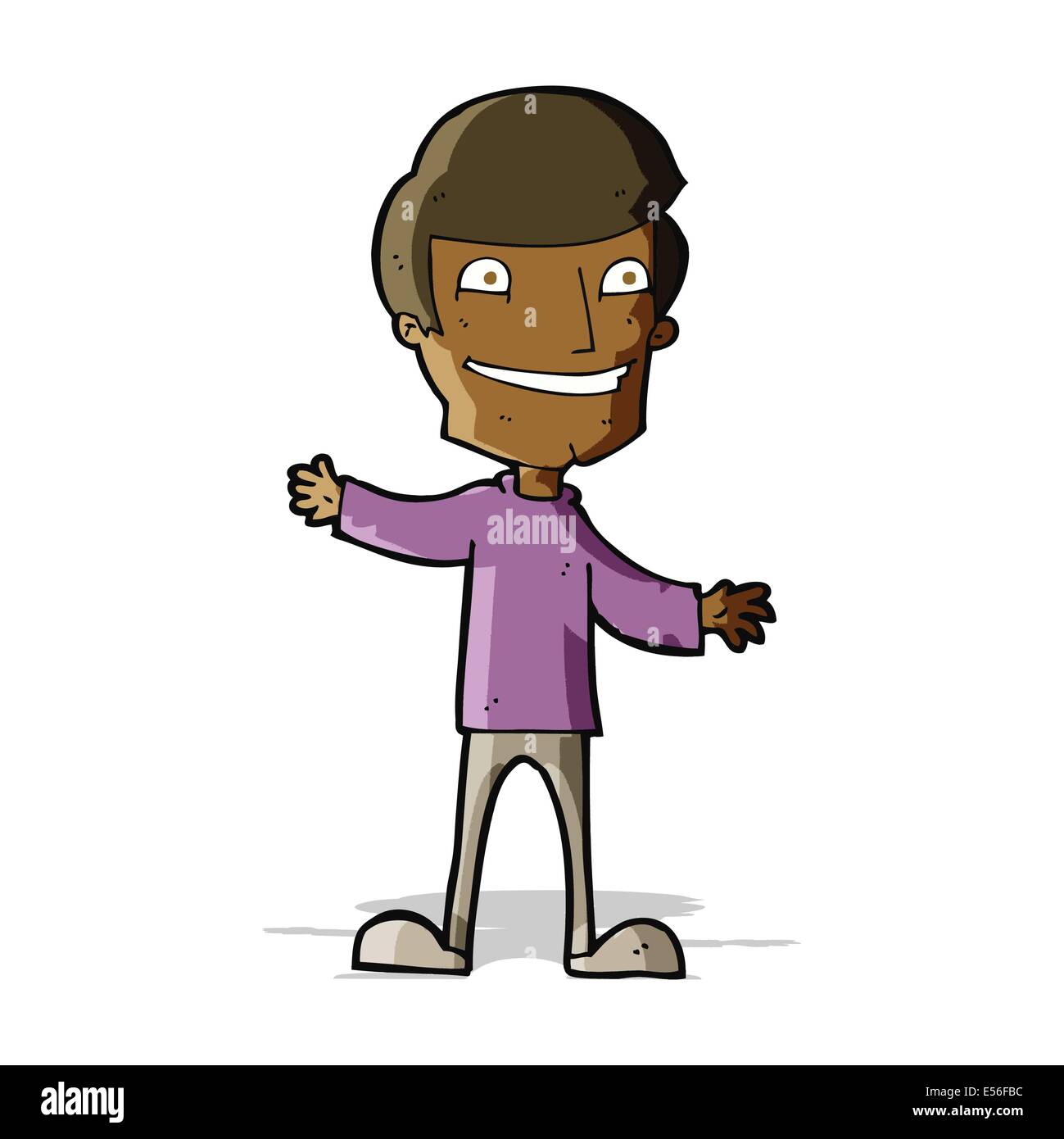 cartoon grinning man Stock Vector Image & Art - Alamy