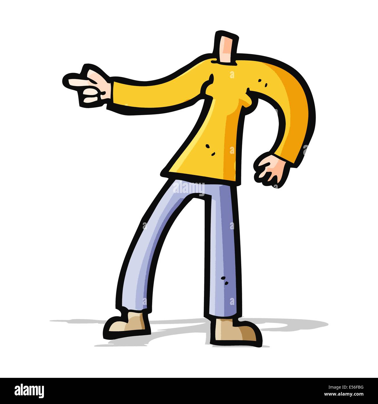 cartoon female body (add photos or mix and match cartoons Stock Vector ...