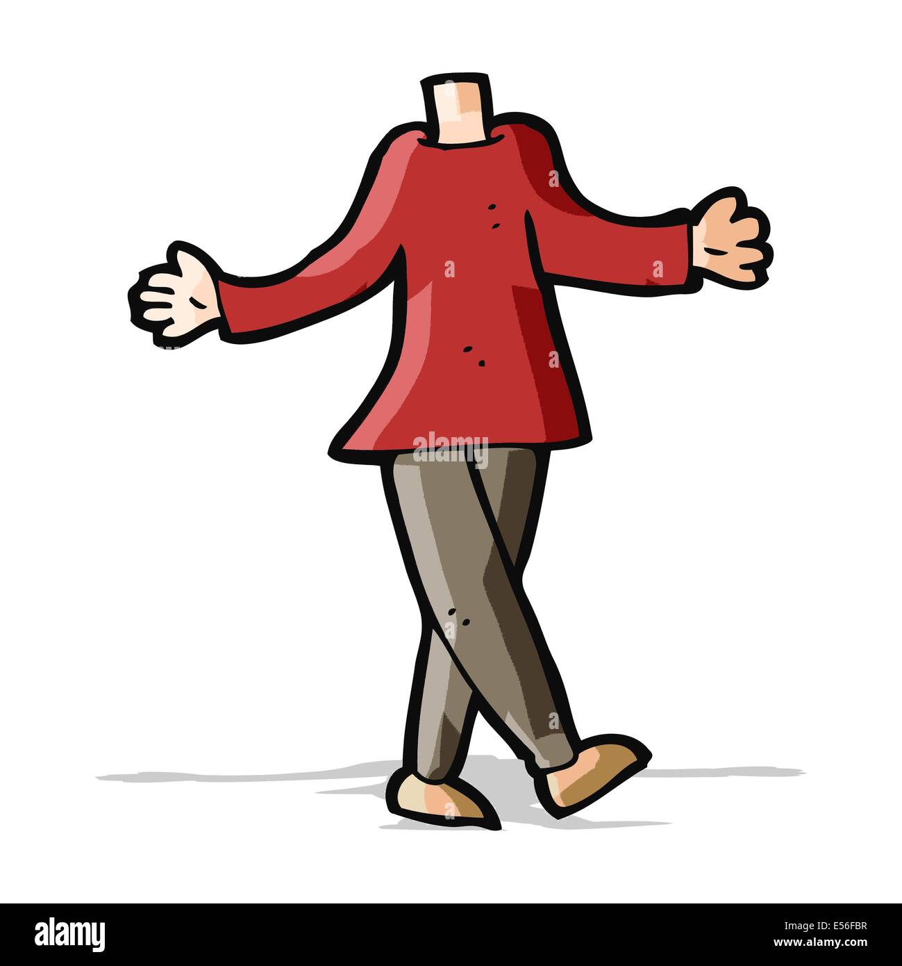 cartoon female body (add photos or mix and match cartoons Stock Vector ...