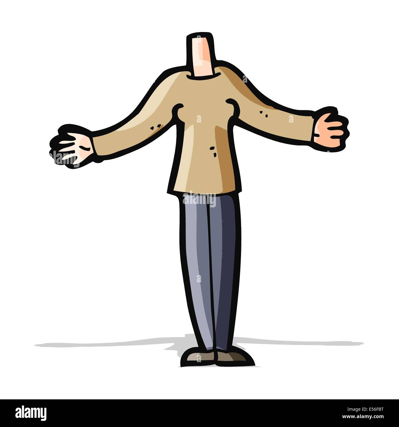 cartoon female body (add photos or mix and match cartoons Stock Vector ...