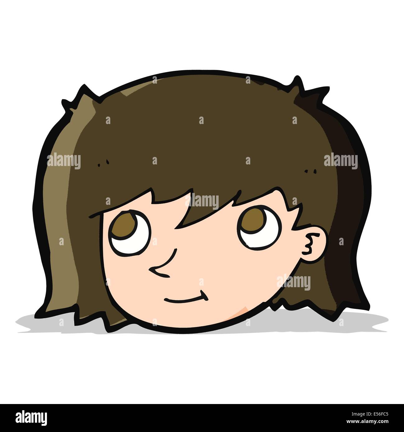 cartoon female face Stock Vector Image & Art - Alamy