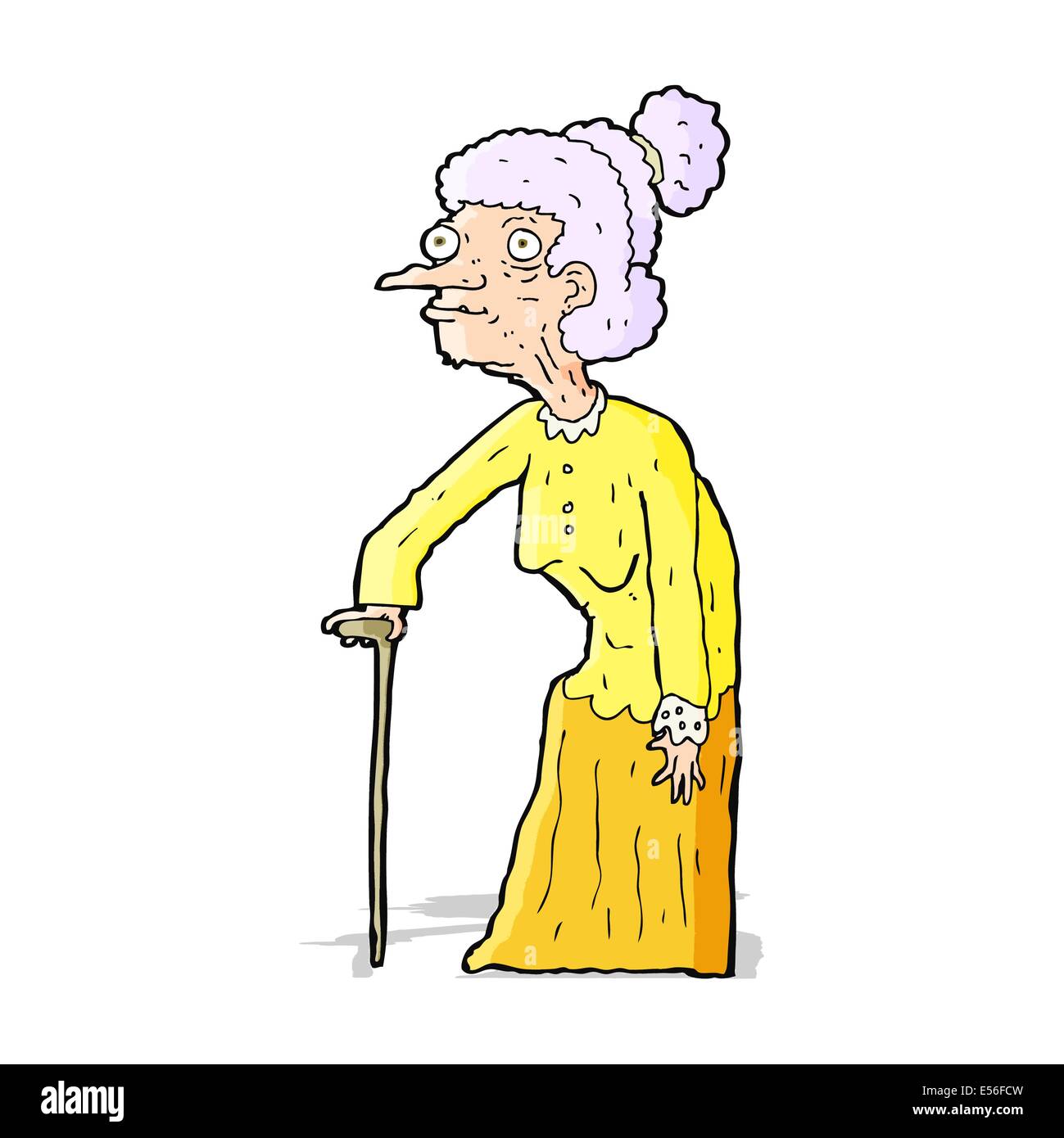 cartoon old woman Stock Vector Image & Art - Alamy