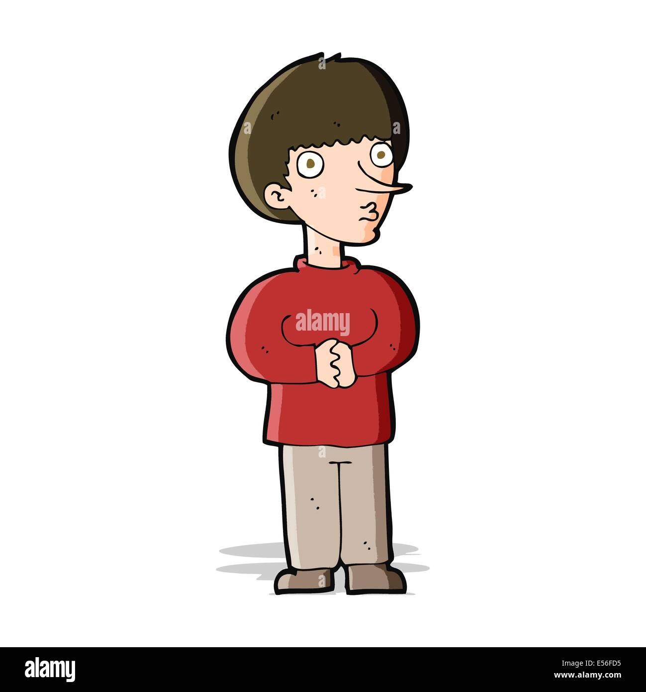 cartoon nervous man Stock Vector Image & Art - Alamy