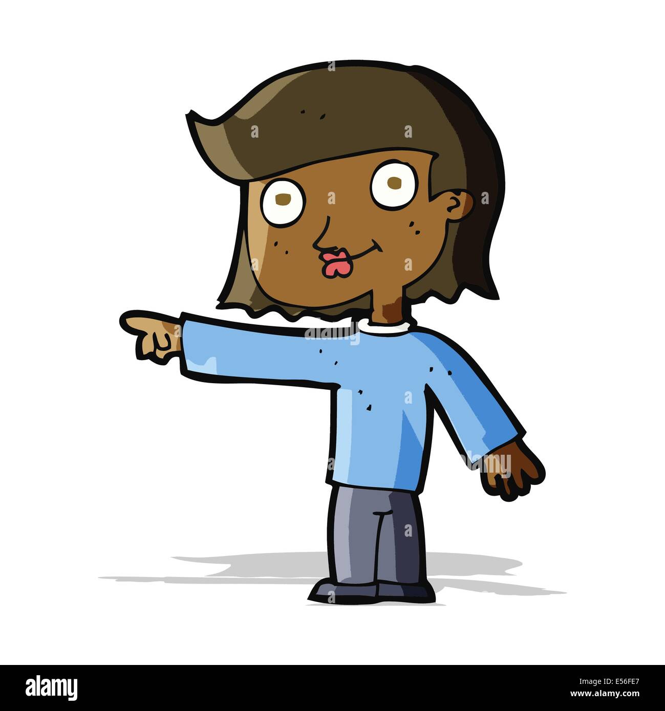 cartoon pointing person Stock Vector Image & Art - Alamy