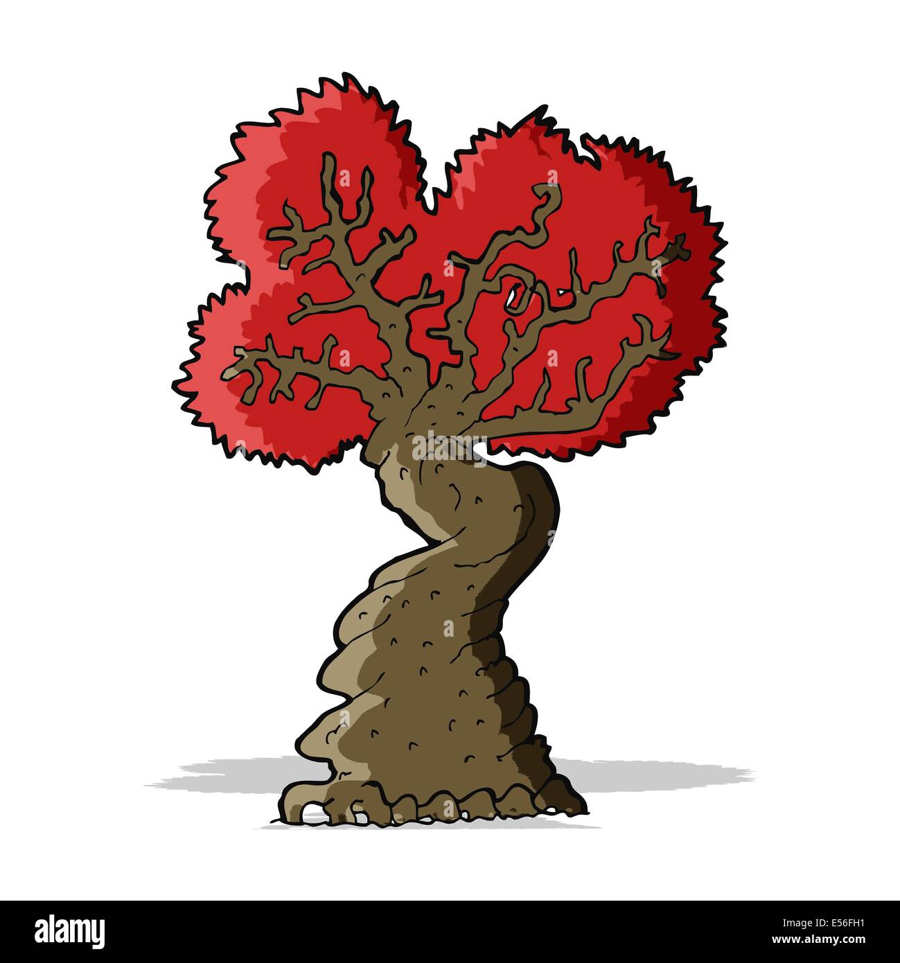 Cartoon big old tree Cut Out Stock Images & Pictures - Alamy