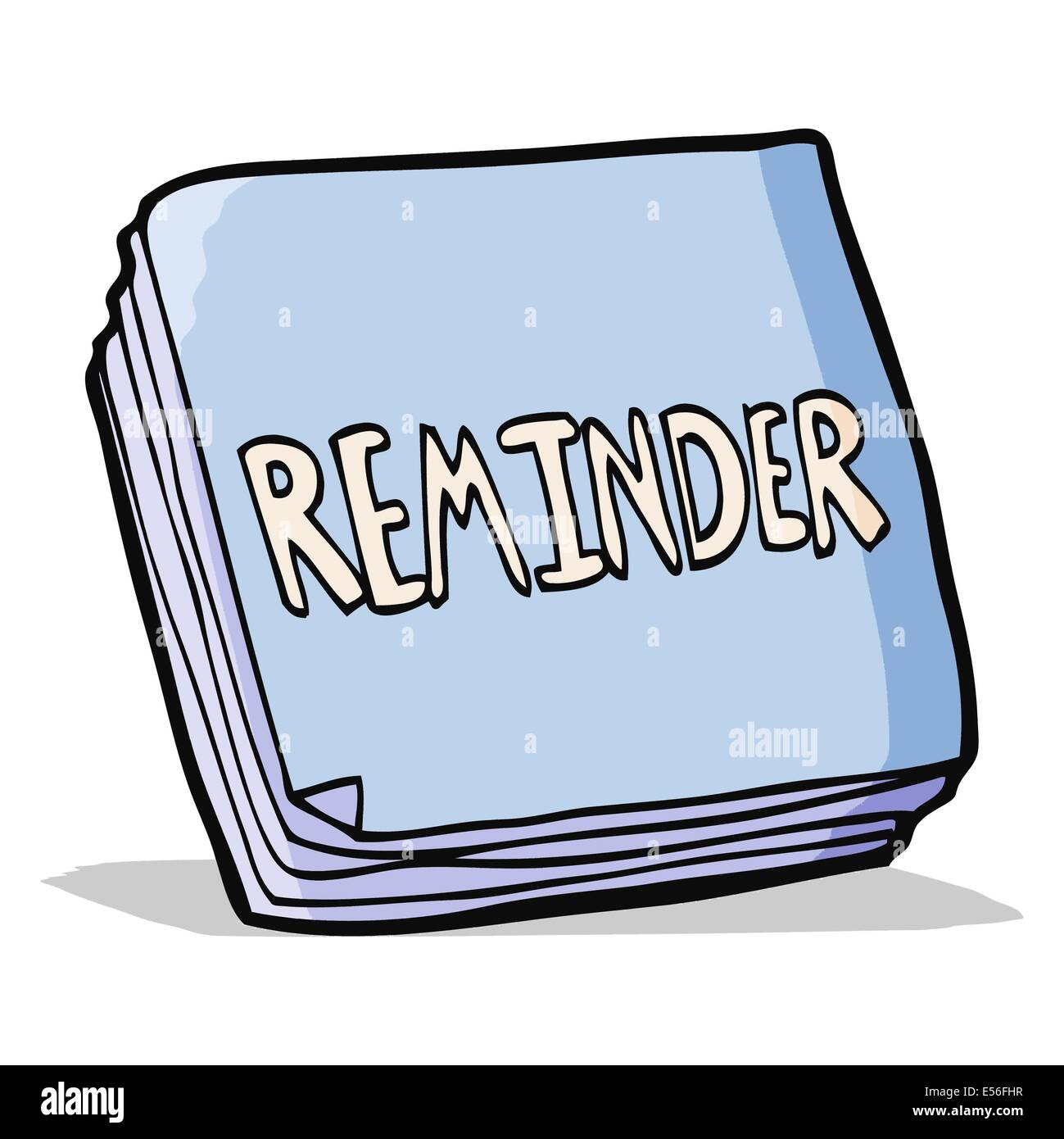 Cartoon Reminder Notes Cut Out Stock Images & Pictures - Alamy