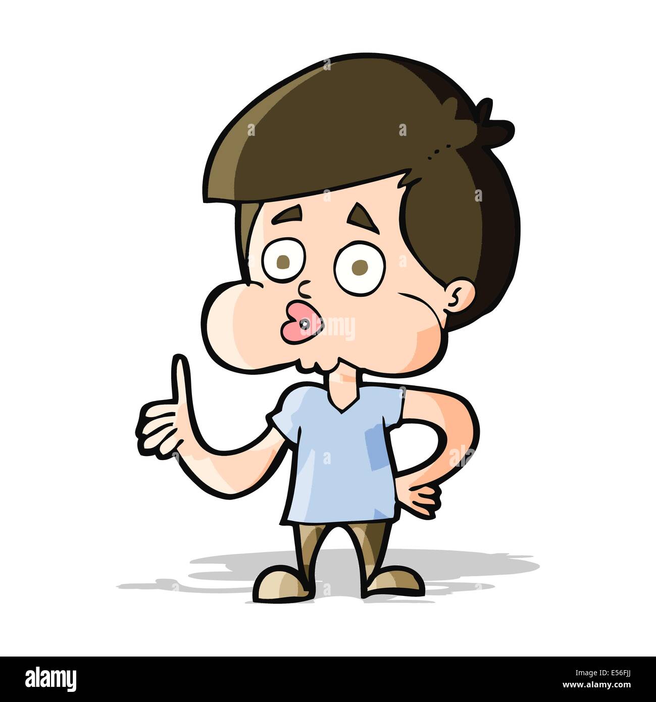 cartoon boy giving thumbs up Stock Vector Image & Art - Alamy