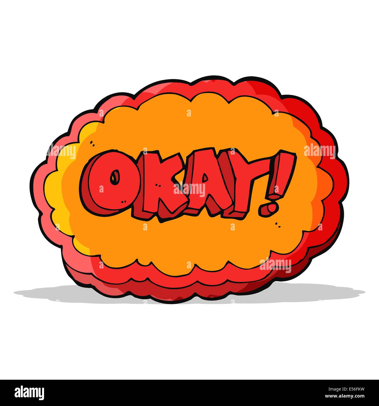 cartoon okay sign Stock Vector Image & Art - Alamy