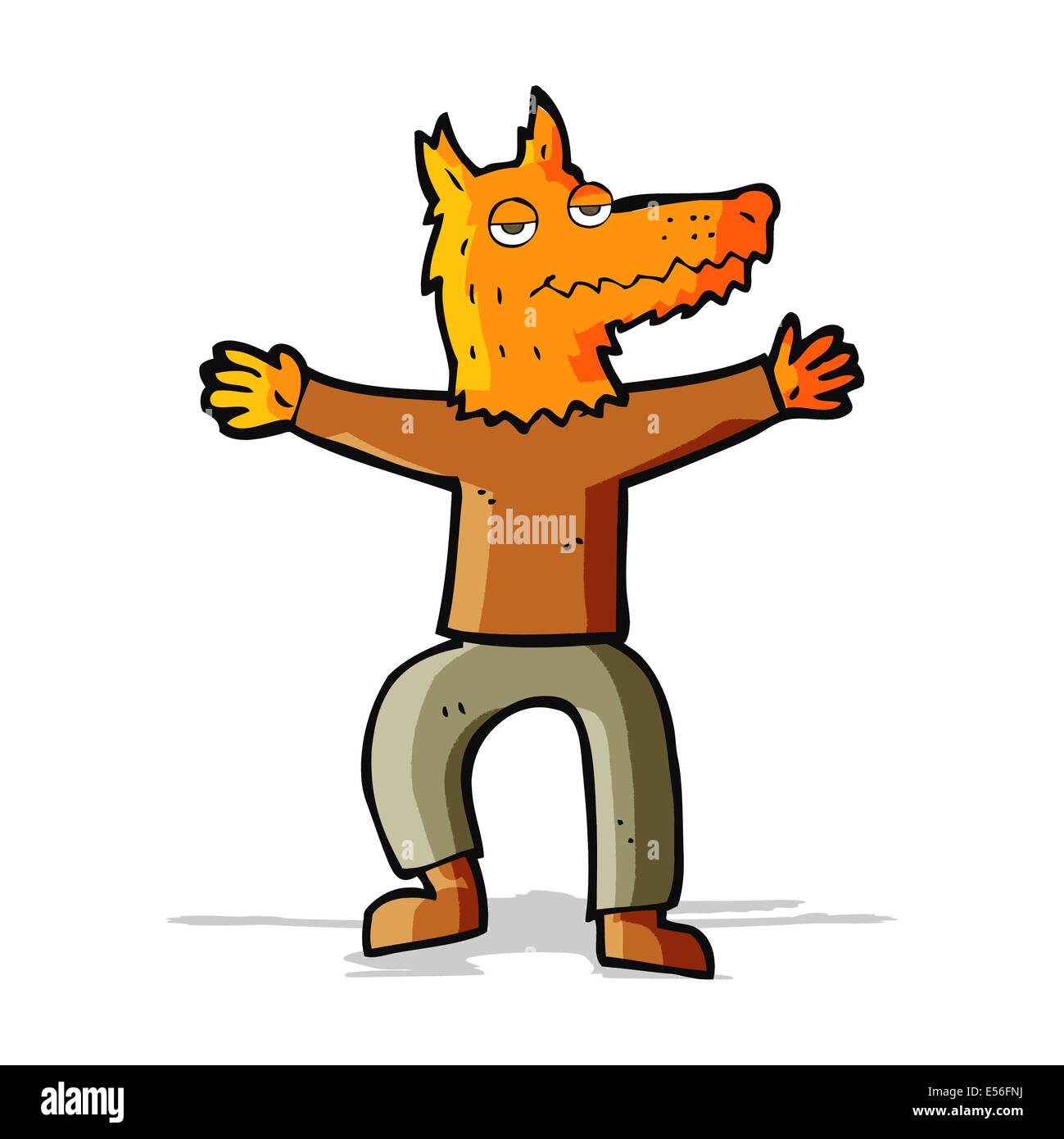 cartoon fox man Stock Vector Image & Art - Alamy