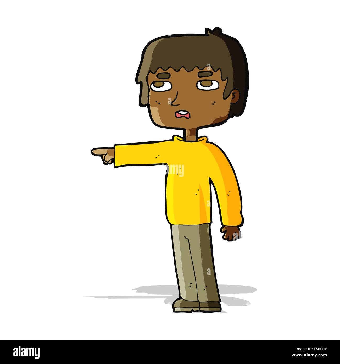cartoon boy pointing Stock Vector Image & Art - Alamy