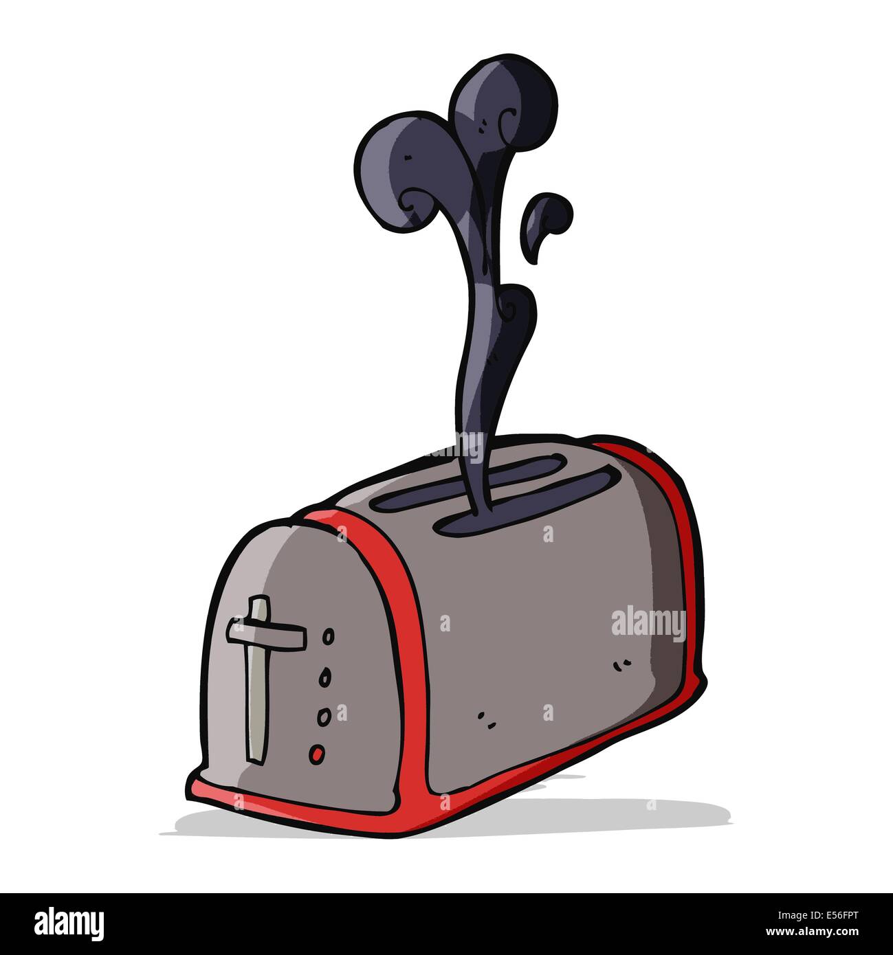 Cartoon toaster burning toast hi-res stock photography and images - Alamy