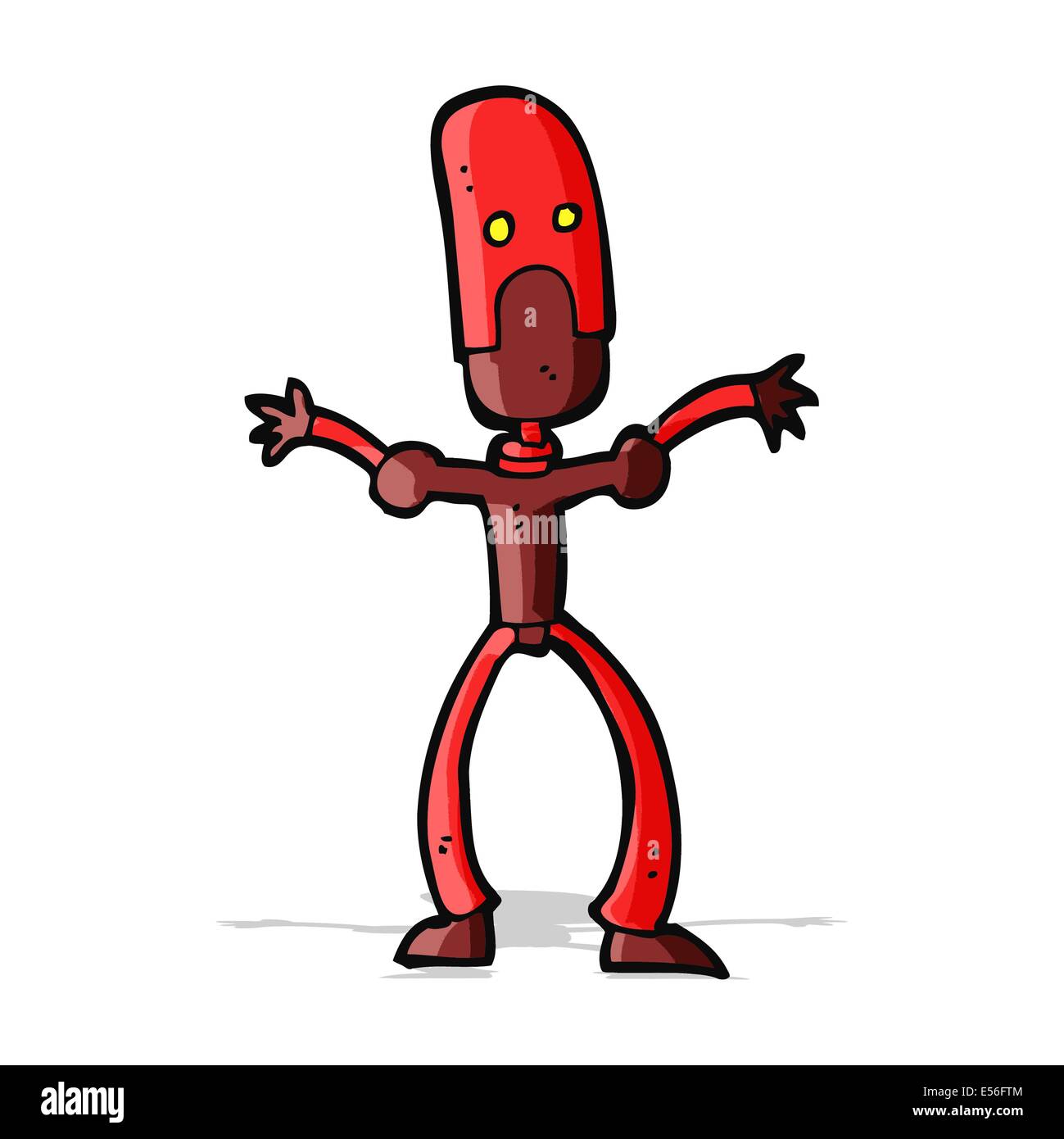 cartoon funny robot Stock Vector Image & Art - Alamy