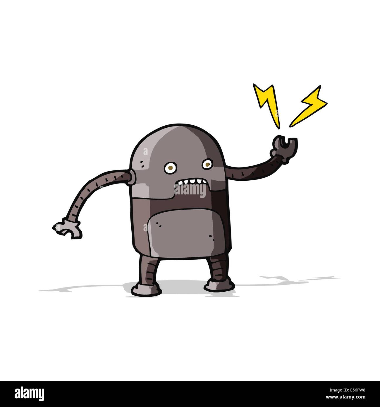 funny cartoon robot Stock Vector Image & Art - Alamy
