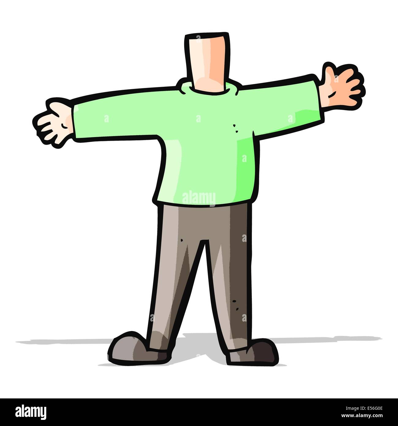 cartoon male body (mix and match cartoons or add own photo head Stock ...