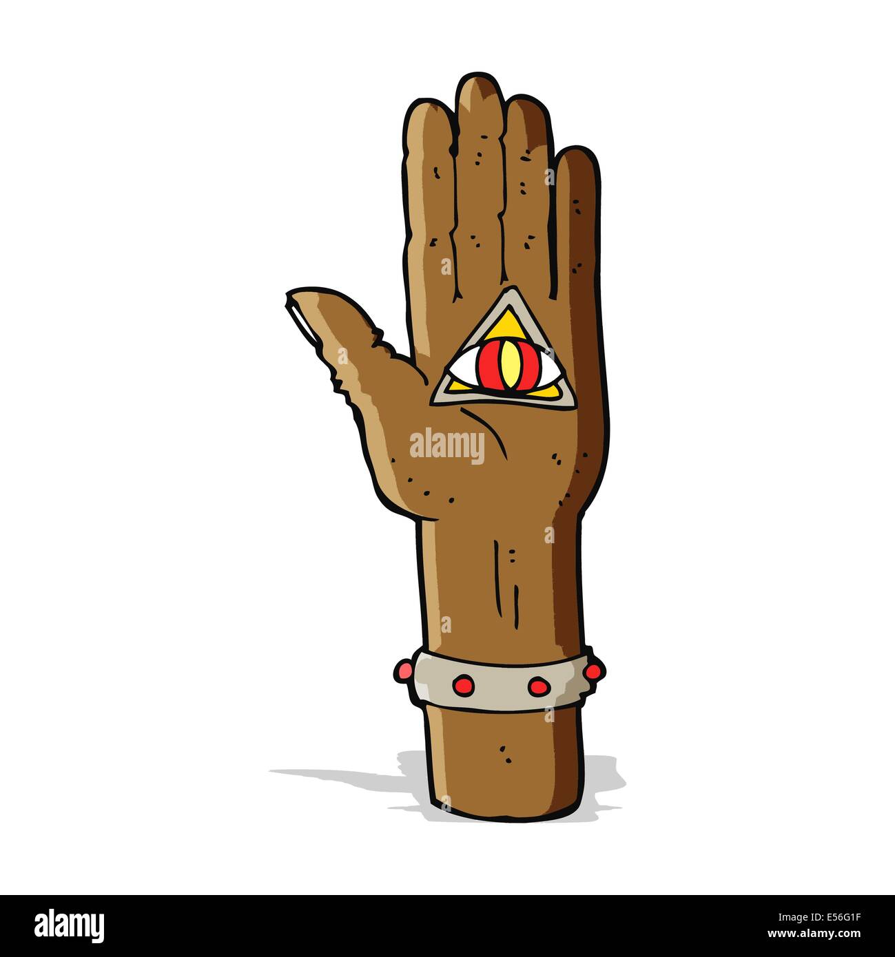 cartoon spooky hand symbol Stock Vector Image & Art - Alamy
