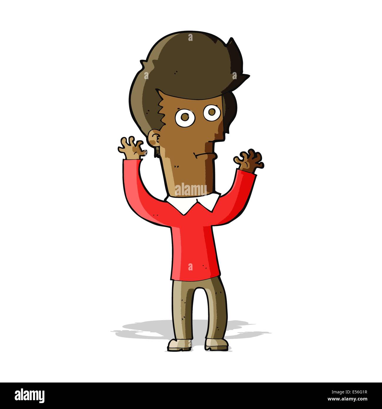 cartoon shocked man Stock Vector Image & Art - Alamy