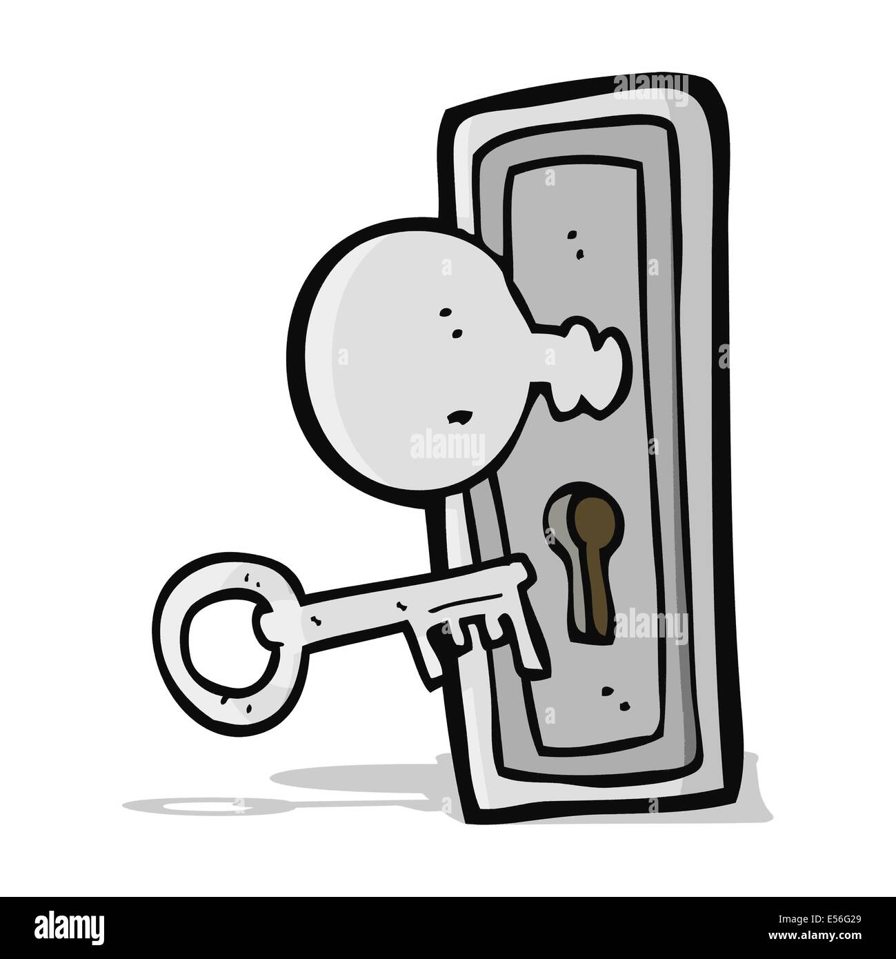 cartoon key and keyhole Stock Vector Image & Art - Alamy