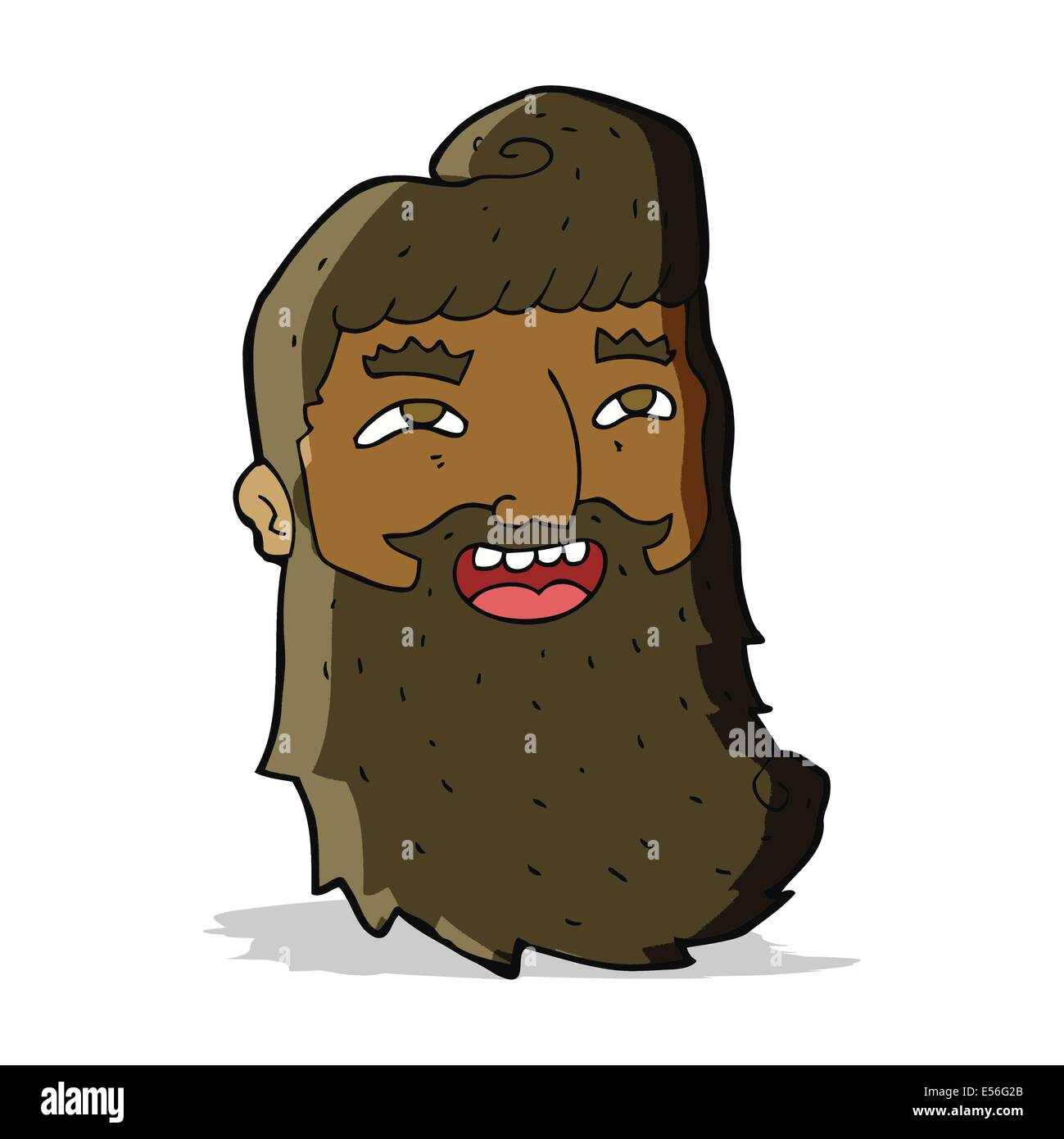 Bearded man laughing Stock Vector Images - Alamy