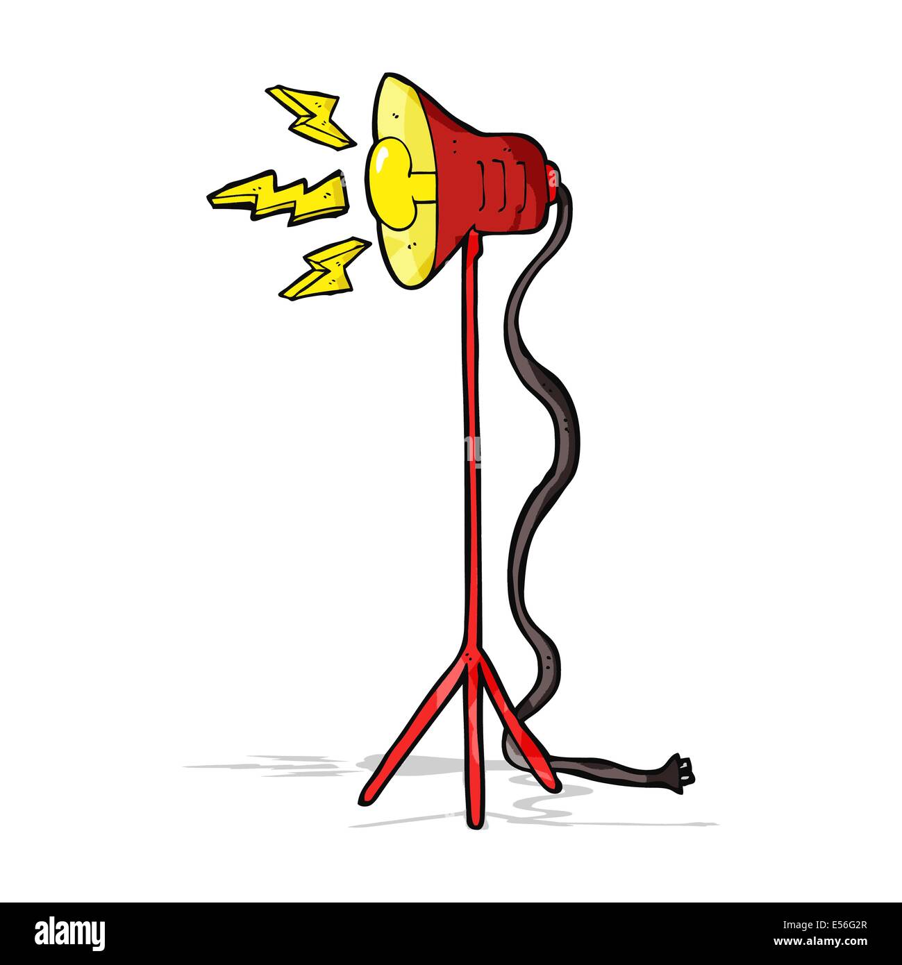 cartoon studio lamp shining Stock Vector Image & Art - Alamy
