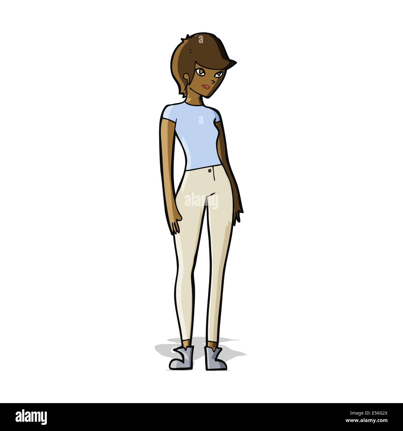 cartoon modern attractive woman Stock Vector Image & Art - Alamy