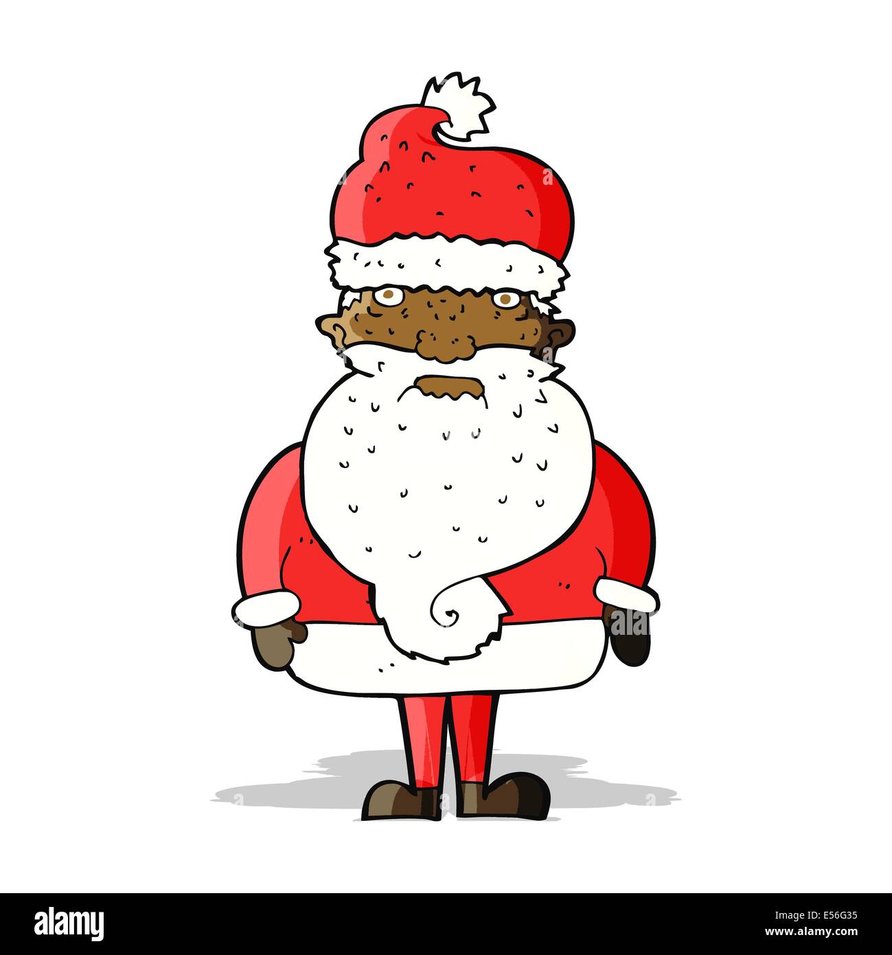 Cartoon grumpy santa Cut Out Stock Images & Pictures - Alamy