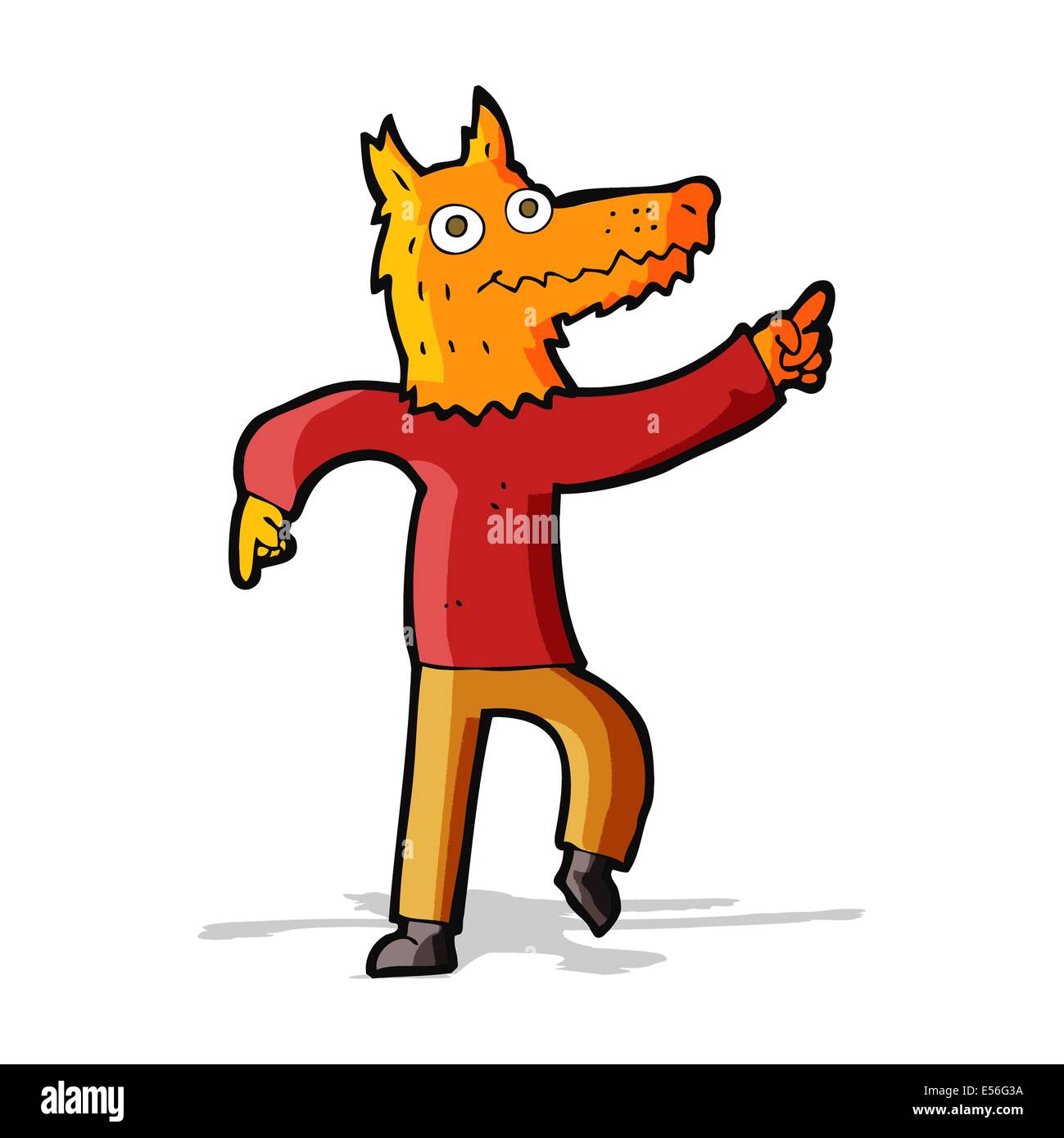 cartoon fox man Stock Vector Image & Art - Alamy