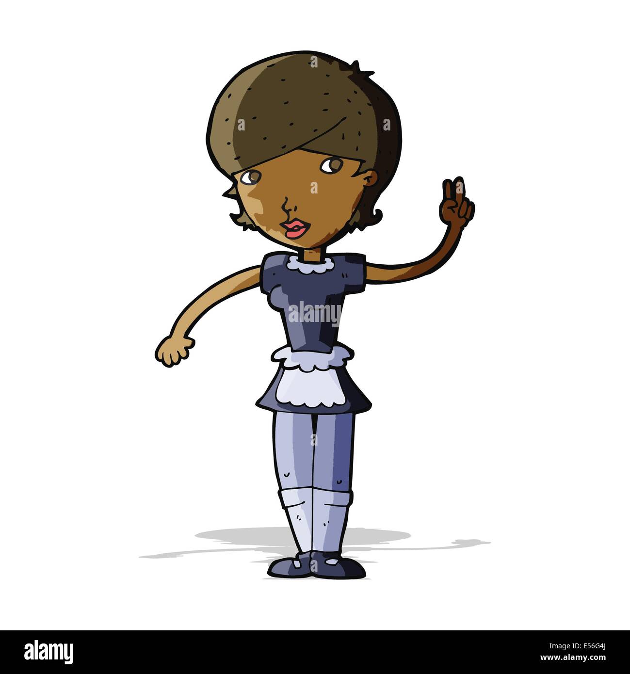 Cartoon waitress taking order hi-res stock photography and images - Alamy