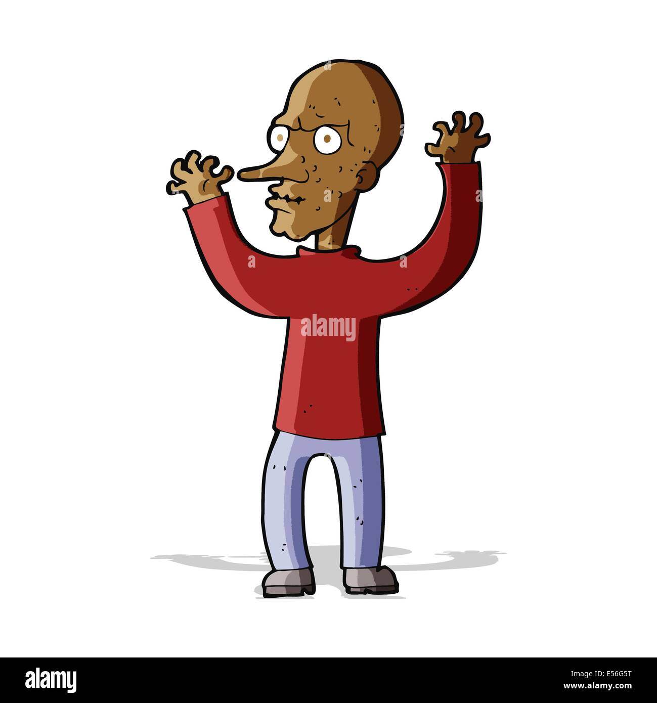 cartoon mean man Stock Vector Image & Art - Alamy