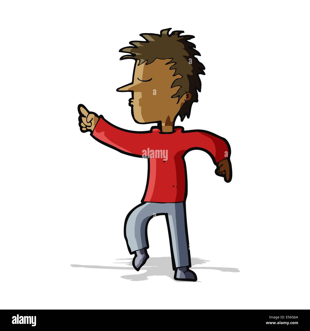 cartoon man pointing Stock Vector Image & Art - Alamy