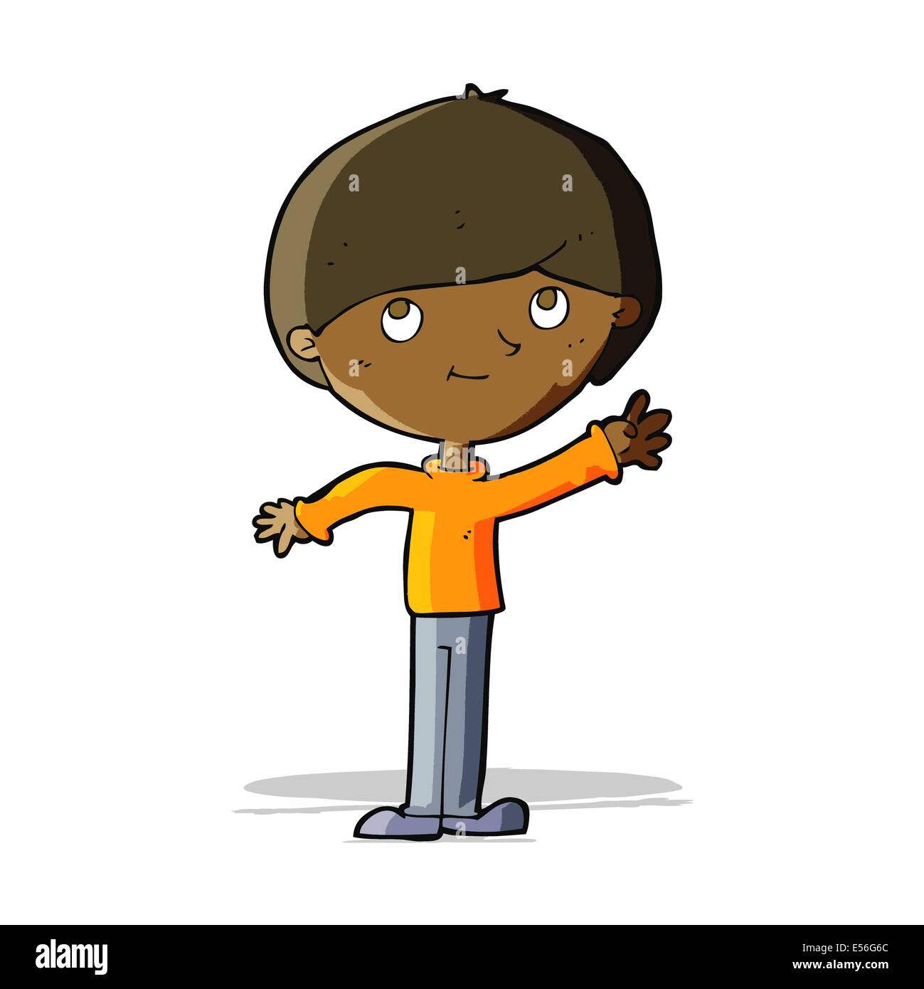 cartoon happy boy Stock Vector Image & Art - Alamy