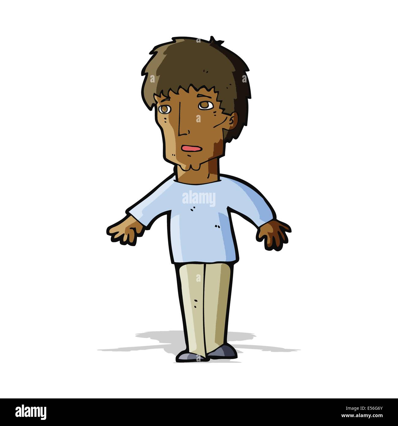 cartoon surprised man Stock Vector Image & Art - Alamy
