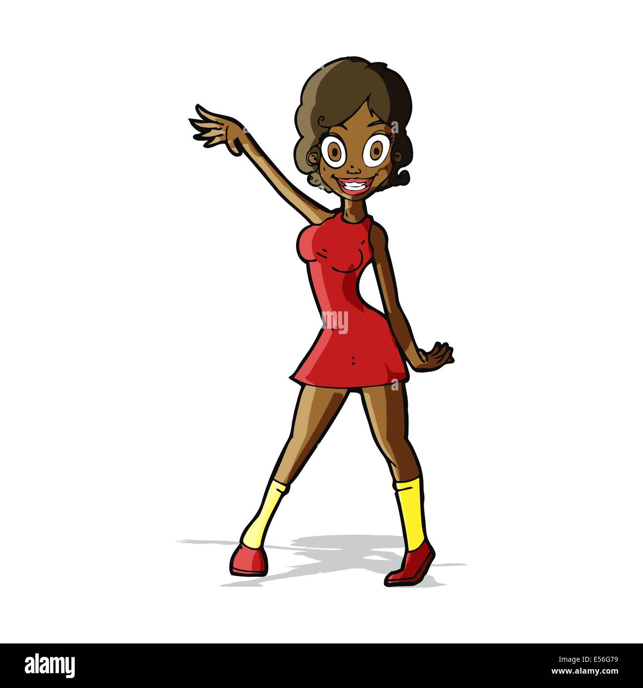 cartoon party girl Stock Vector Image & Art - Alamy