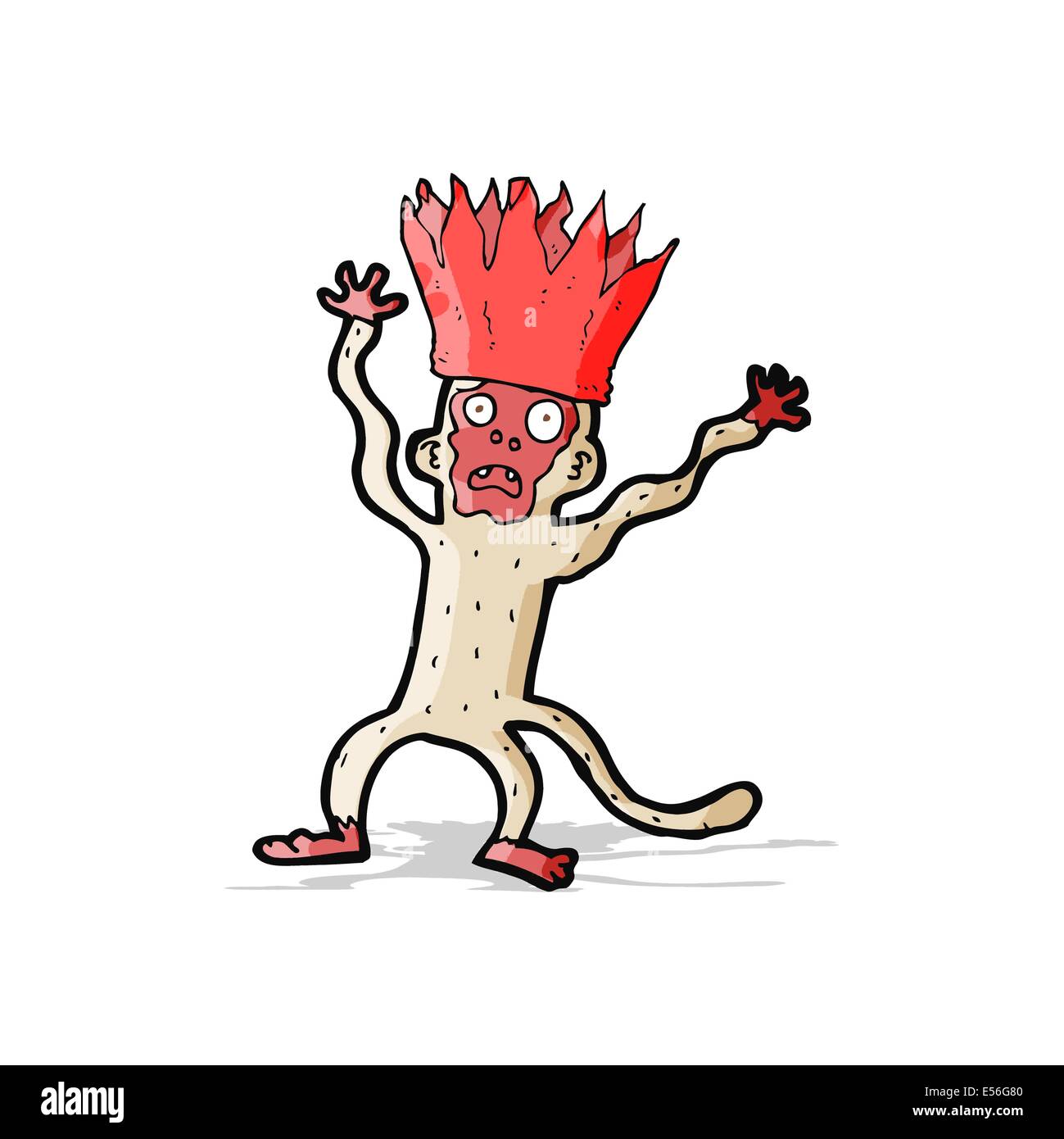 Scared monkey Stock Vector Images - Alamy