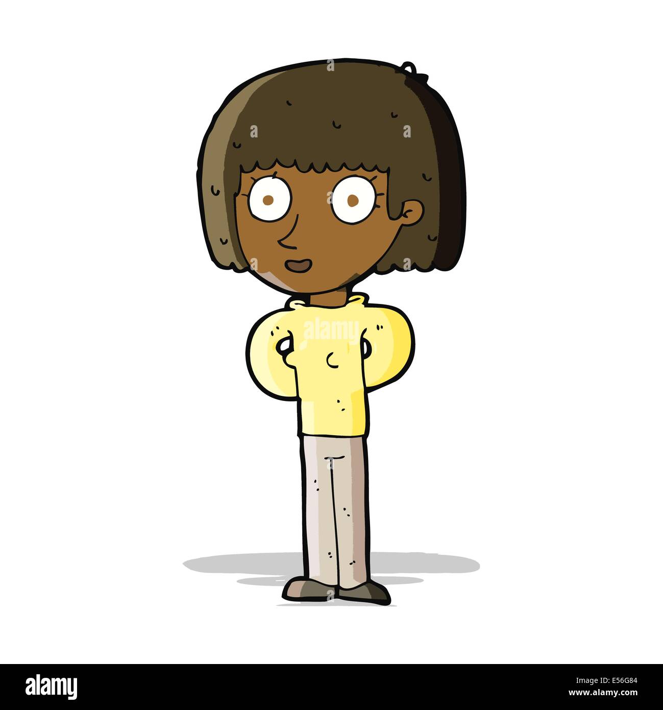 cartoon staring woman Stock Vector Image & Art - Alamy