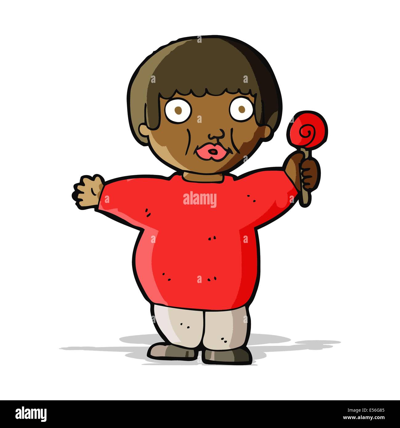 cartoon fat child Stock Vector Image & Art - Alamy