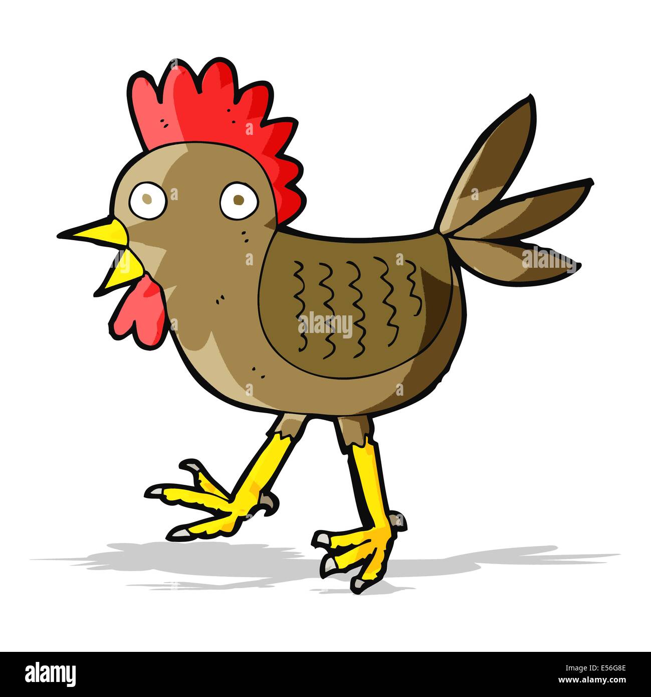 funny cartoon chicken Stock Vector Image & Art - Alamy