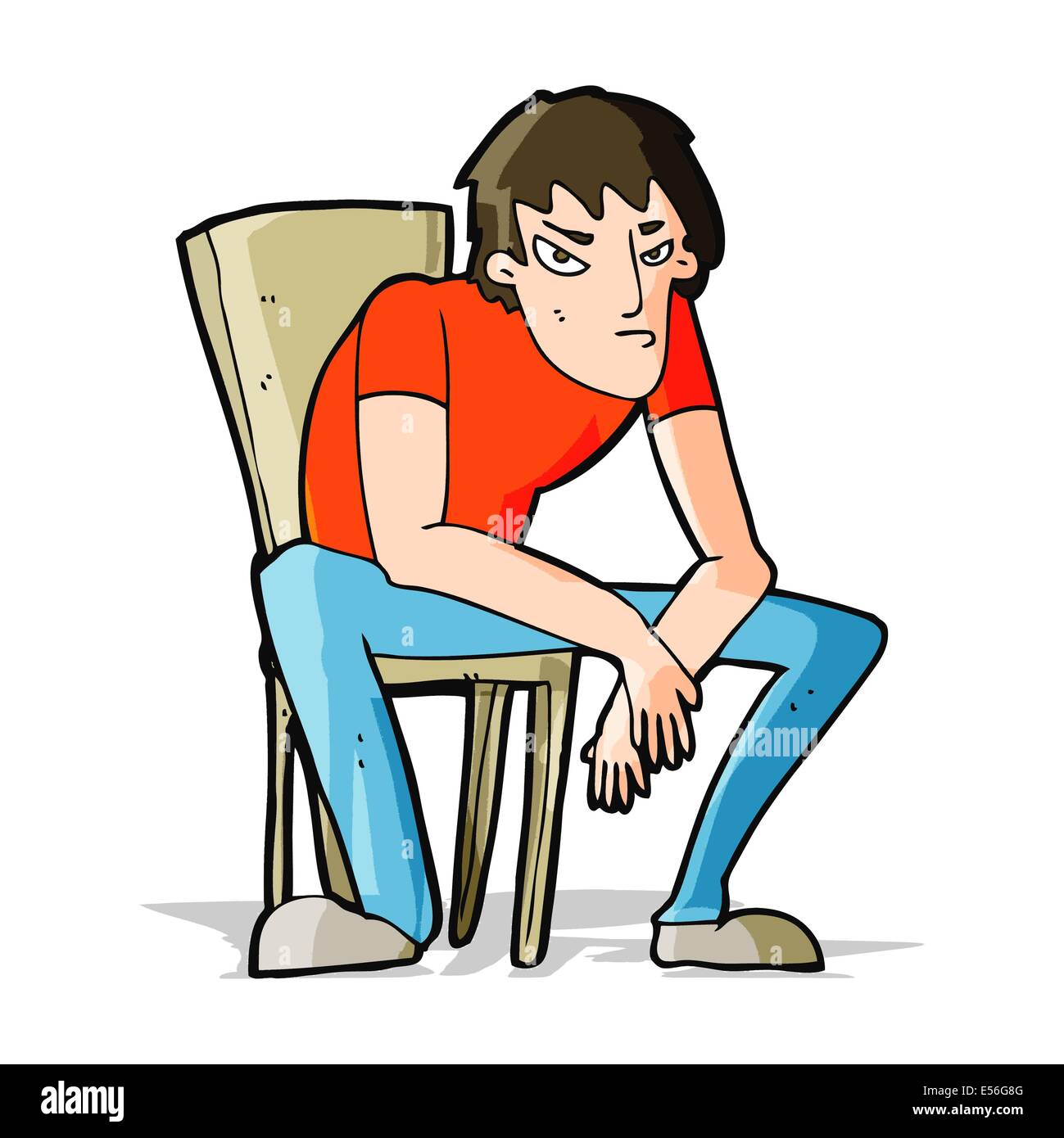 cartoon dejected man Stock Vector Image & Art - Alamy