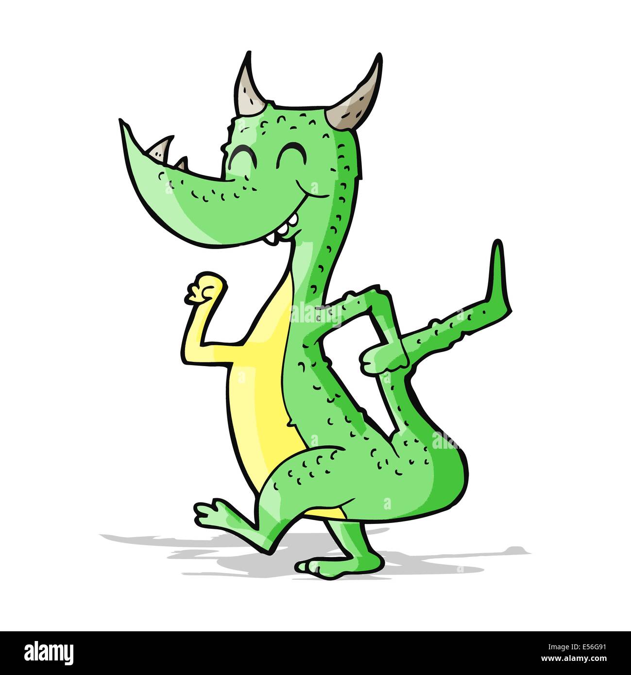 cartoon happy dragon Stock Vector Image & Art - Alamy