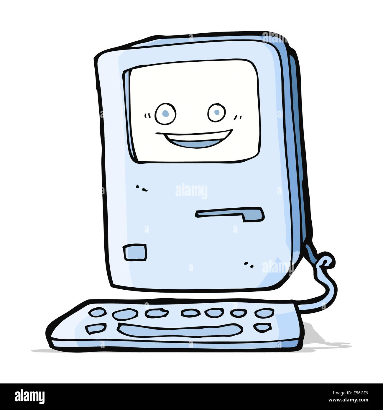 cartoon old computer Stock Vector Image & Art - Alamy
