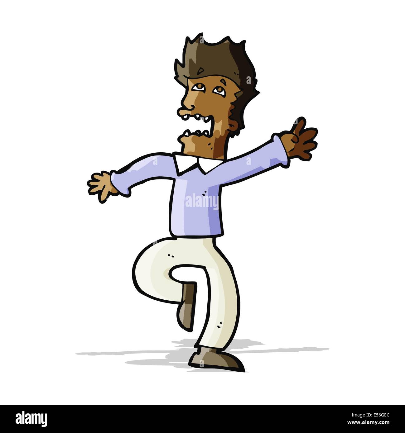 cartoon man panicking Stock Vector Image & Art - Alamy
