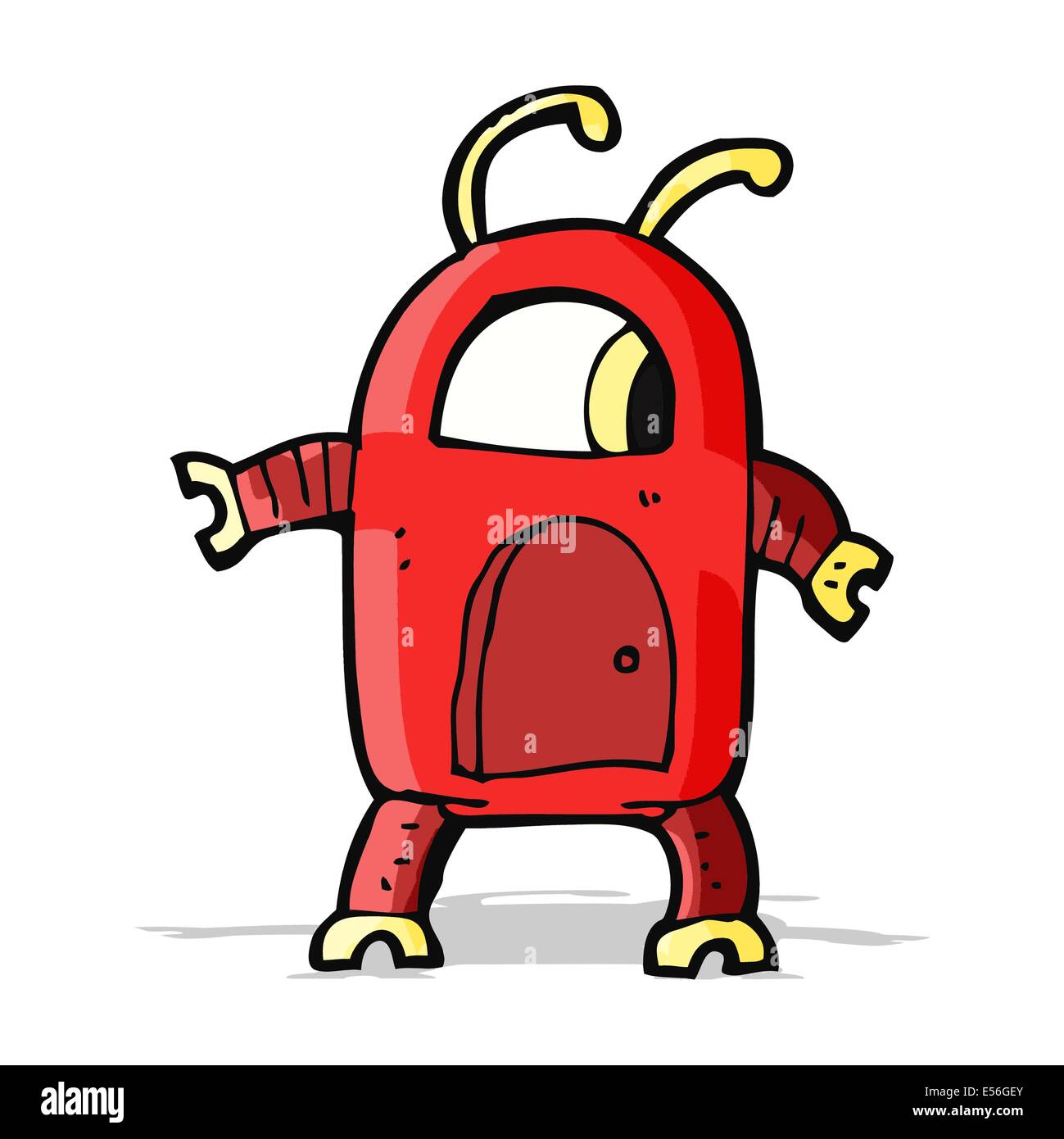 cartoon alien robot Stock Vector Image & Art - Alamy