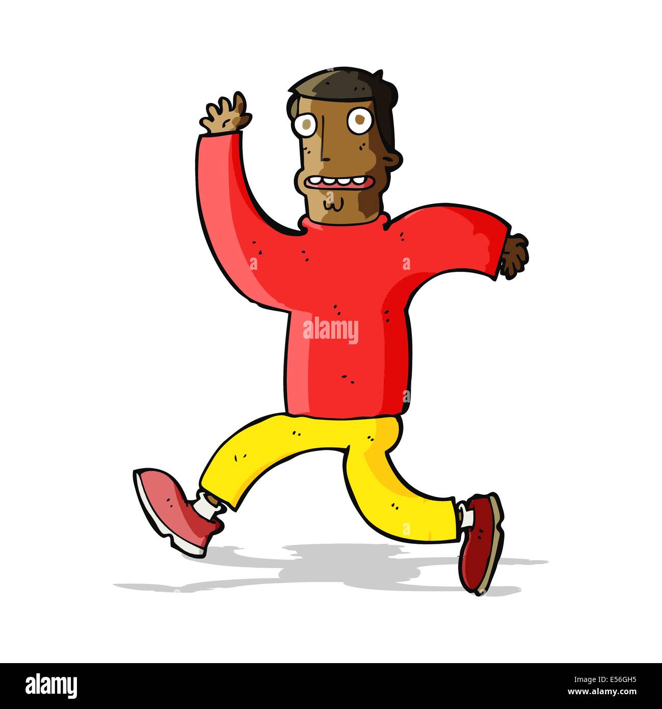 cartoon terrified man Stock Vector Image & Art - Alamy