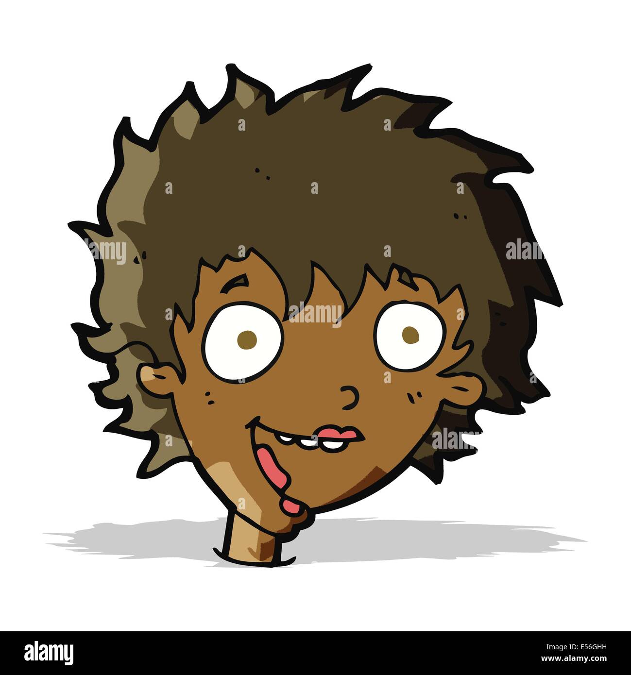cartoon crazy excited woman Stock Vector Image & Art - Alamy
