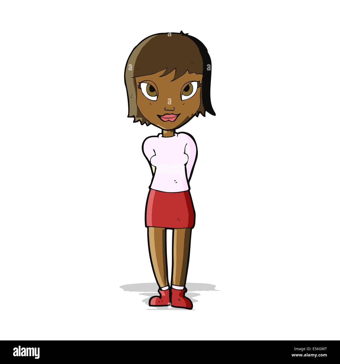 cartoon pretty girl Stock Vector Image & Art - Alamy