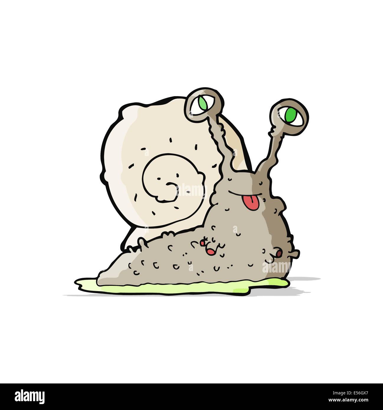 Cartoon gross slug Cut Out Stock Images & Pictures - Alamy