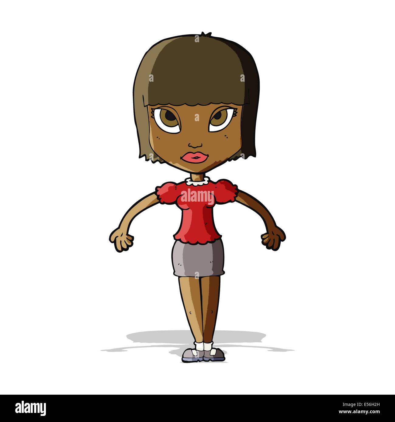 cartoon pretty woman Stock Vector Image & Art - Alamy