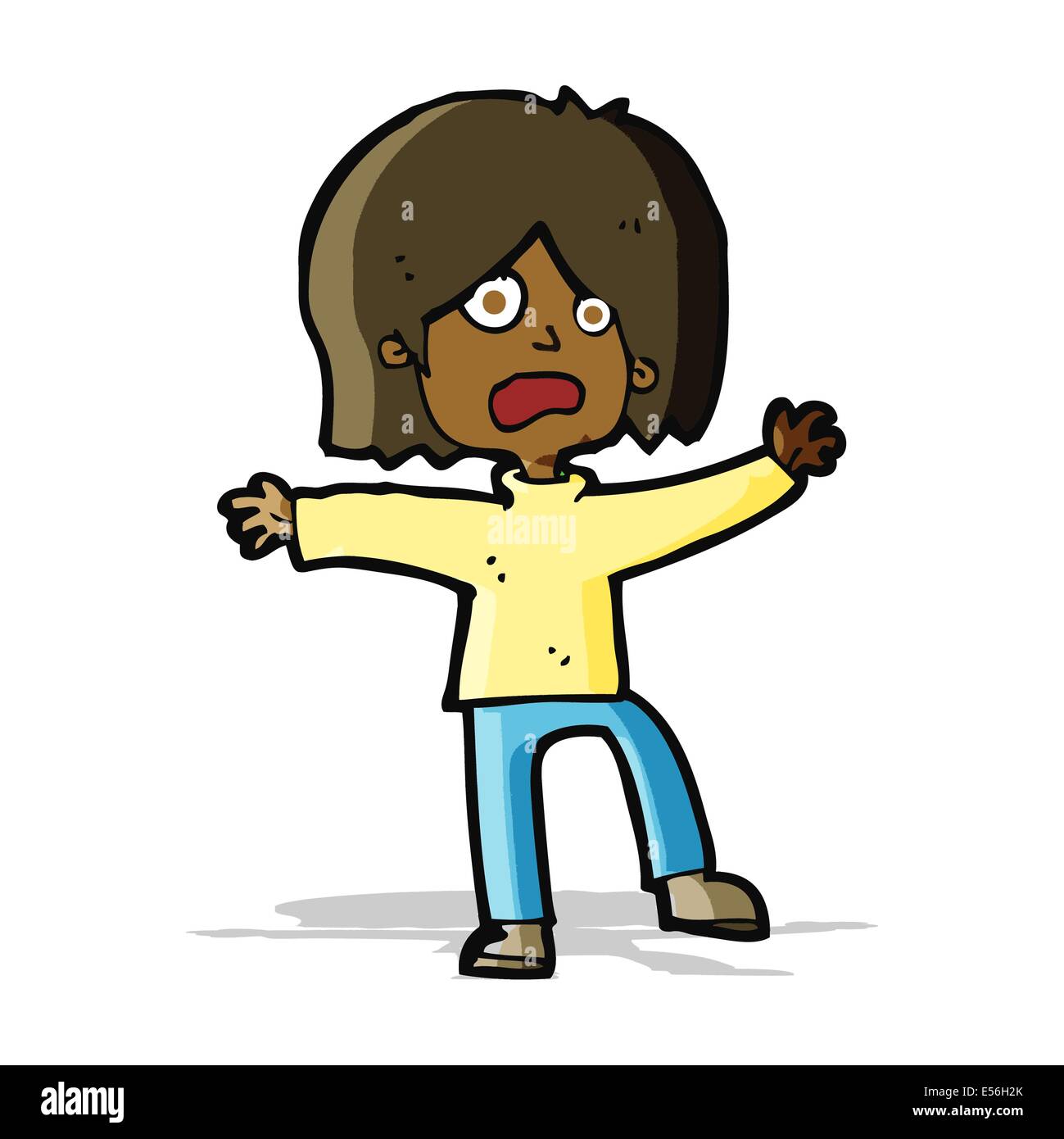 cartoon unhappy person Stock Vector Image & Art - Alamy