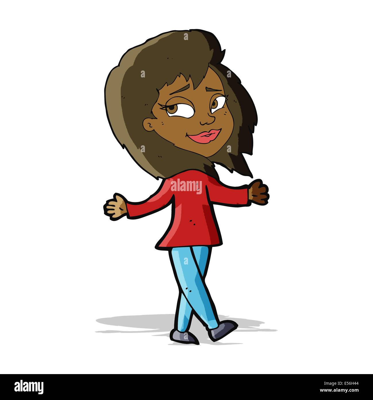 stress free woman cartoon Stock Vector Image & Art - Alamy