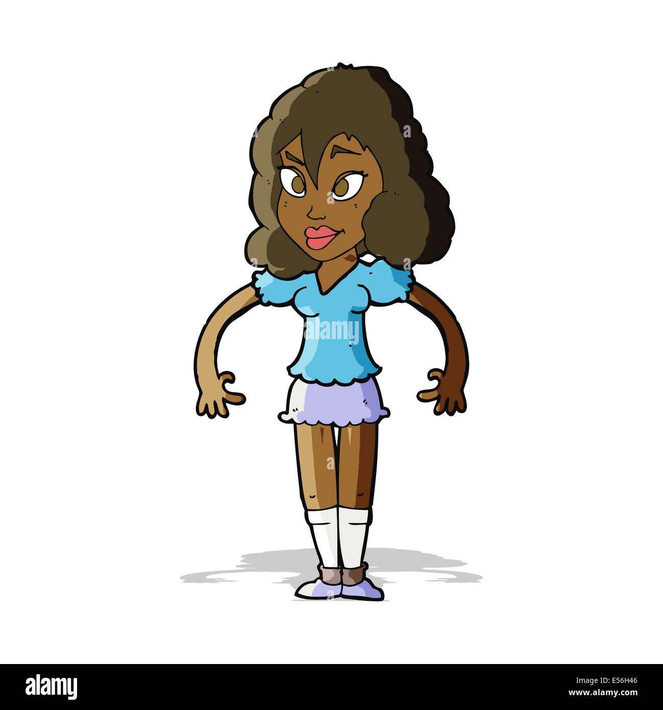 cartoon pretty woman Stock Vector Image & Art - Alamy