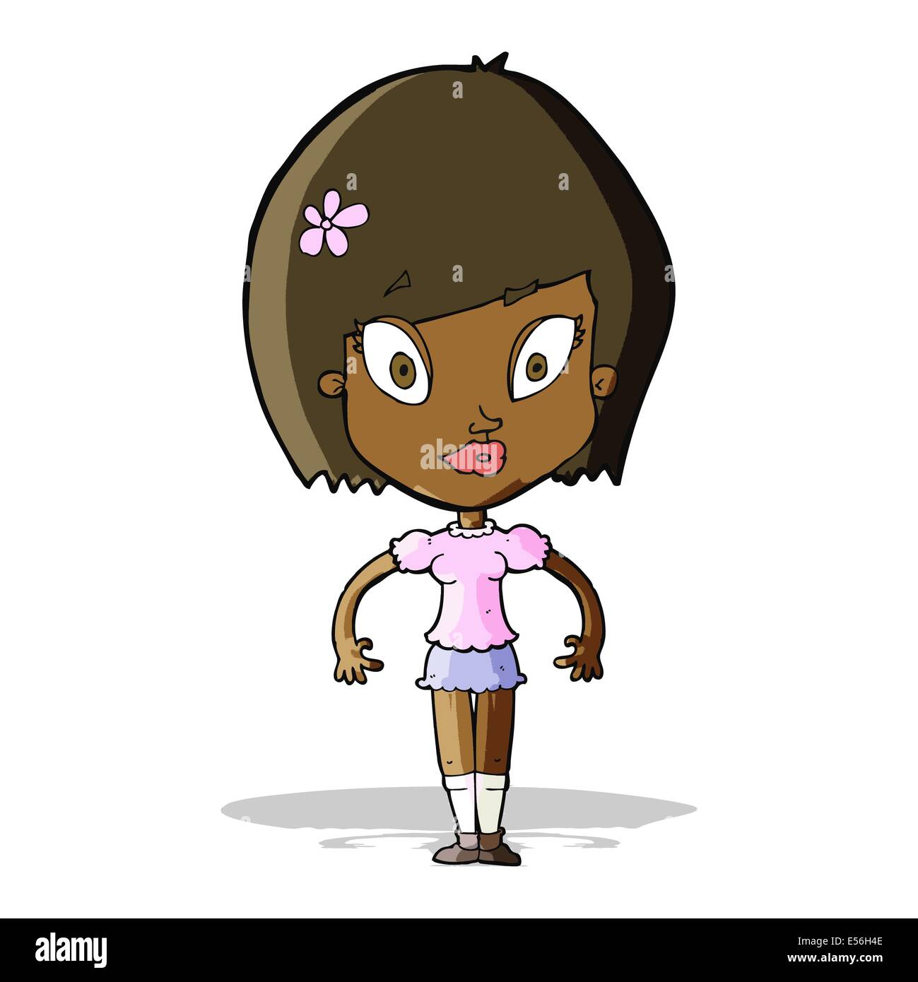 cartoon pretty woman Stock Vector Image & Art - Alamy